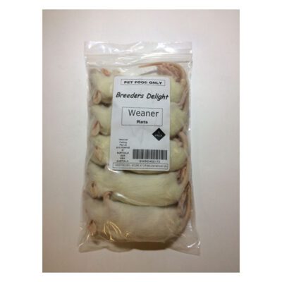 Breeders Delight Frozen Rats - Weaner 5pk | Newcraft